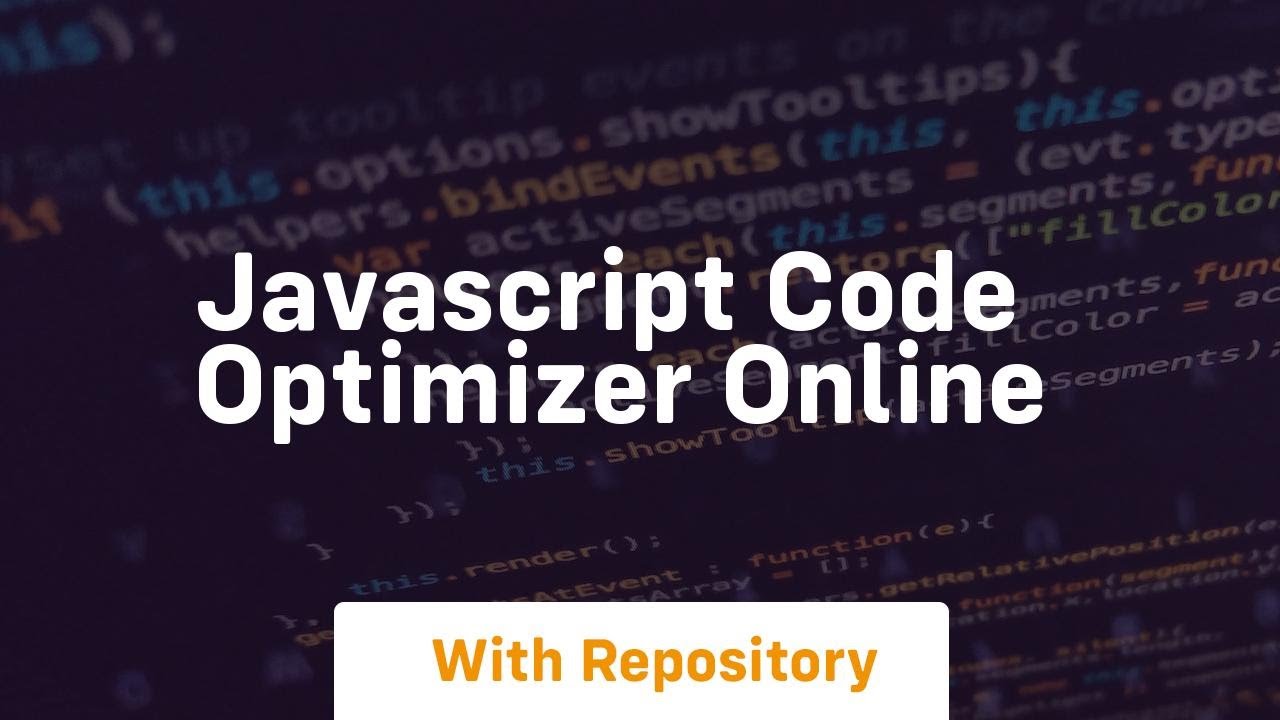 javascript code optimizer online