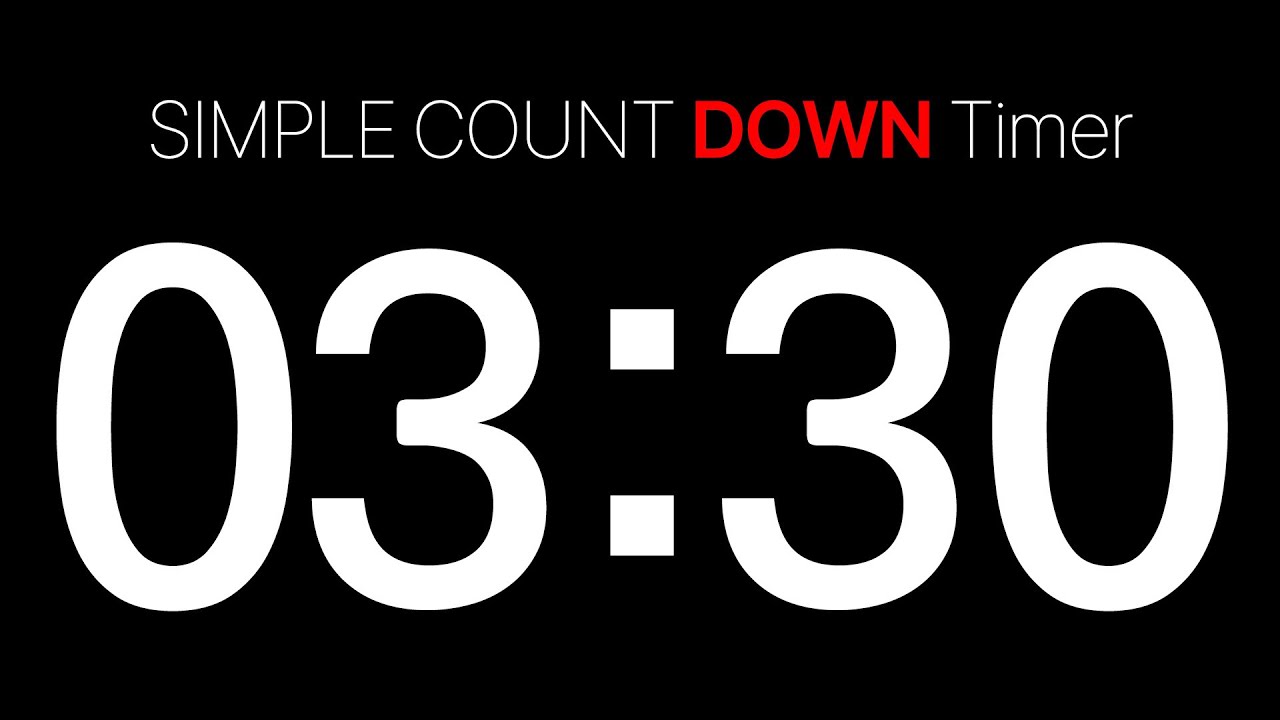 3 Minute 30 Second Countdown Timer: Boost Your Productivity with Ease