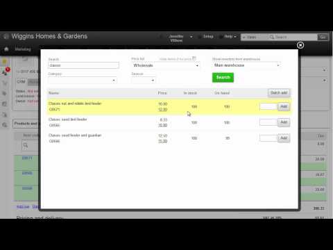 Batch add price list items on sales orders Video Lecture - Using Brightpearl:Sales Order ...