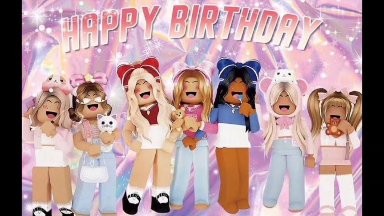 Happy Birthday Wallpaper (Roblox Girl Wallpaper)