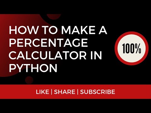 Percentage Calculator in Python