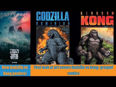 First images of Godzilla vs Kong prequel comics art covers! New posters! | Godzilla movie news