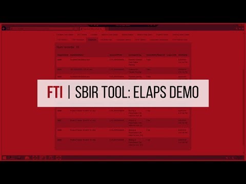 FTI - SBIR Tool: ELAPS Demonstration