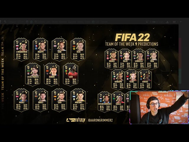 Fifa 22 Totw 9 Player Items