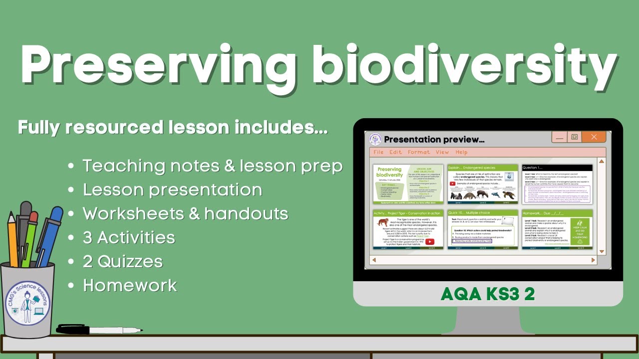 Preserving biodiversity Lesson preview