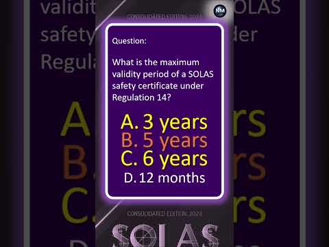 SOLAS CHAPTER 1-5 #solascertificates