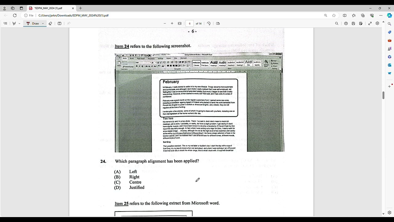 CSEC EDPM Paper 1 2024 Solutions
