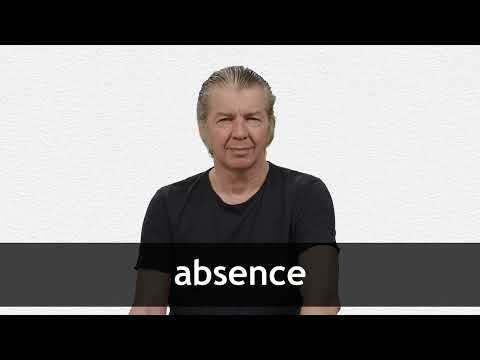 ABSENCE definition and meaning | Collins English Dictionary
