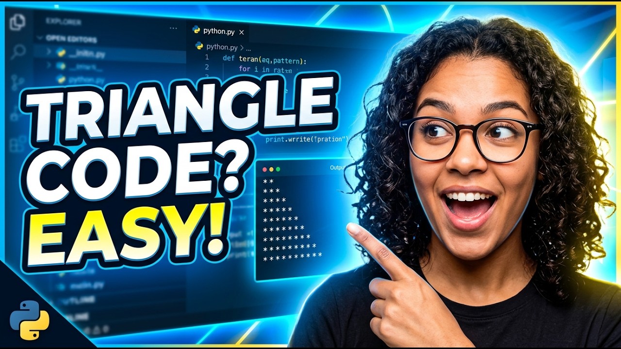 Print a Left Triangle Pattern in Python