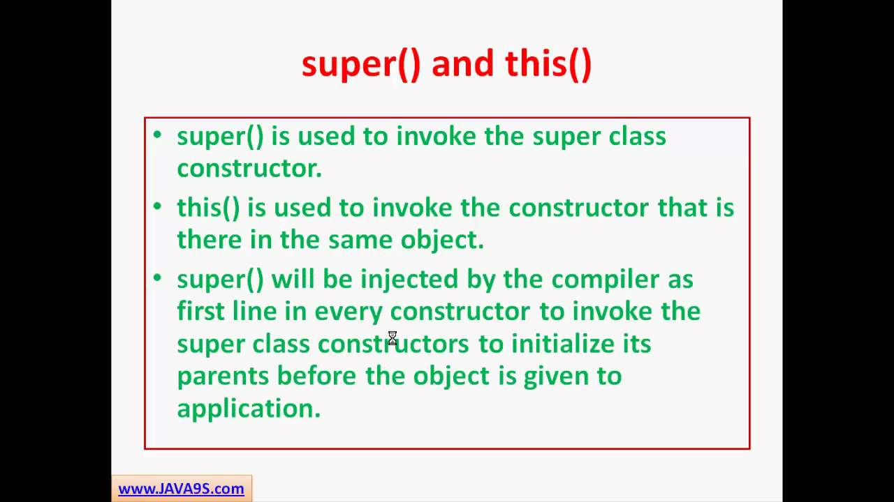 Java Tutorial # 13 | Constructors and Object creation in Java | JAVA9S.com