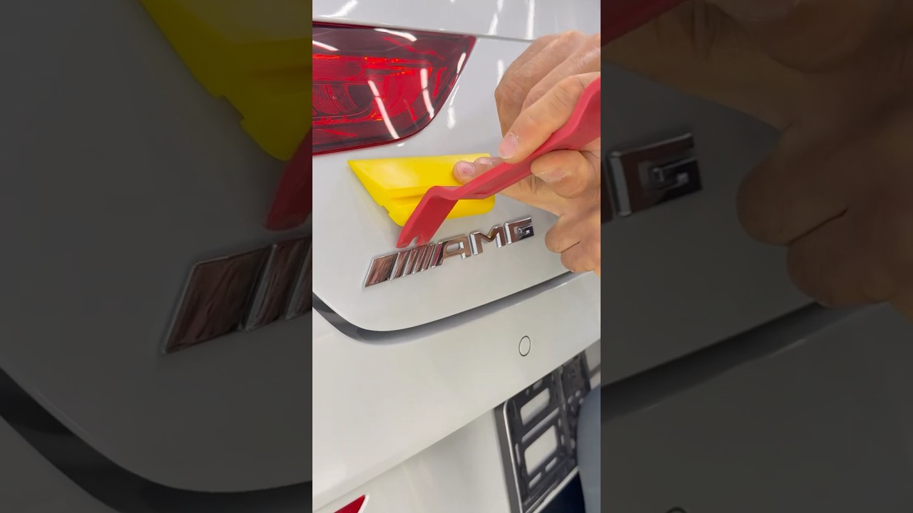 Change AMG Emblem Chrome to Black DIY