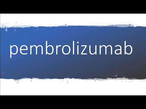 How to pronounce pembrolizumab
