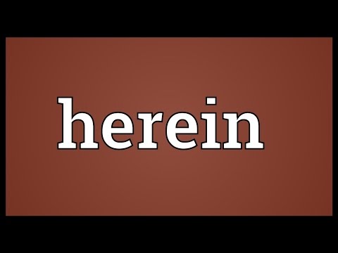 Herein Meaning
