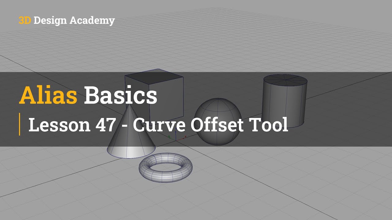Autodesk Alias Basic Tutorials 47 - Curve Offset Tool