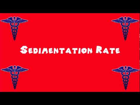 Pronounce Medical Words ― Sedimentation Rate