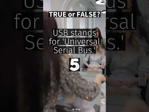 USB stands for Universal Serial Bus