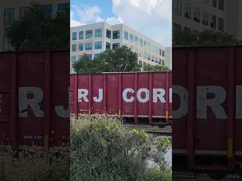 RJ Corman Gondola In The Consist of CSX Manifest Train M453. Lakeland, FL