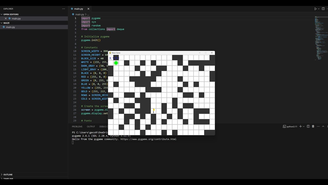 🔍 Welcome to the Ultimate Python Maze Game Challenge! 🔍