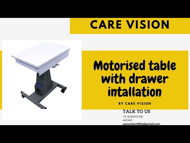 Motorized Table - CV-125 Motorized Table With Drawer Trader ...