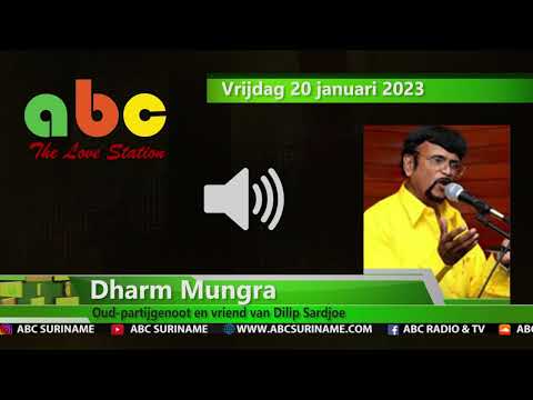 Mungra: 'Dilip Sardjoe zorgde voor gezonde concurrentie in voordeel van ...