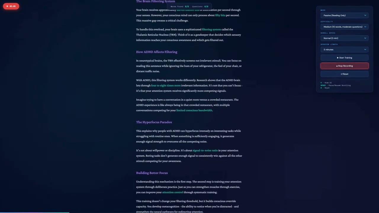 ADHD Focus Training [MEDIUM LEVEL] Cafe Noise