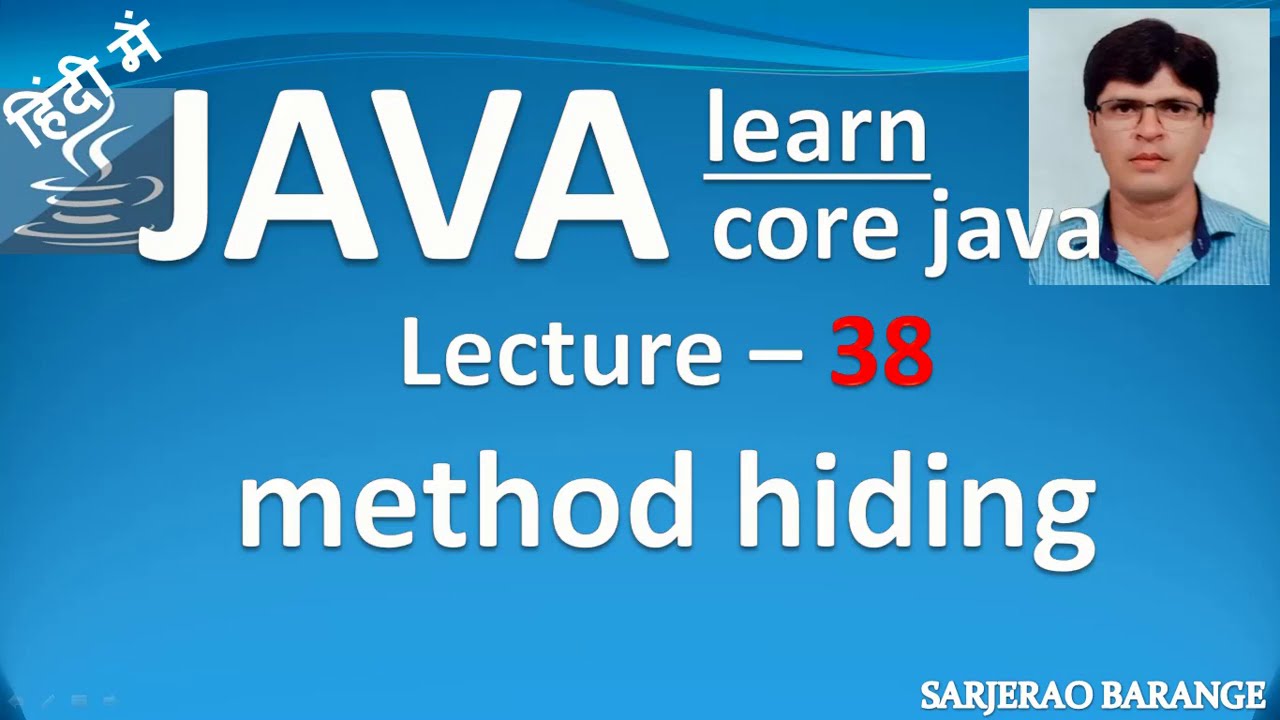 Method hiding in java. super class static methods can be hidden in sub class  not overridden.