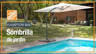 SOMBRILLA CUADRADA BEIGE 2.53 X 2.53 X 3.10 M POLIÉSTER | The Home ...