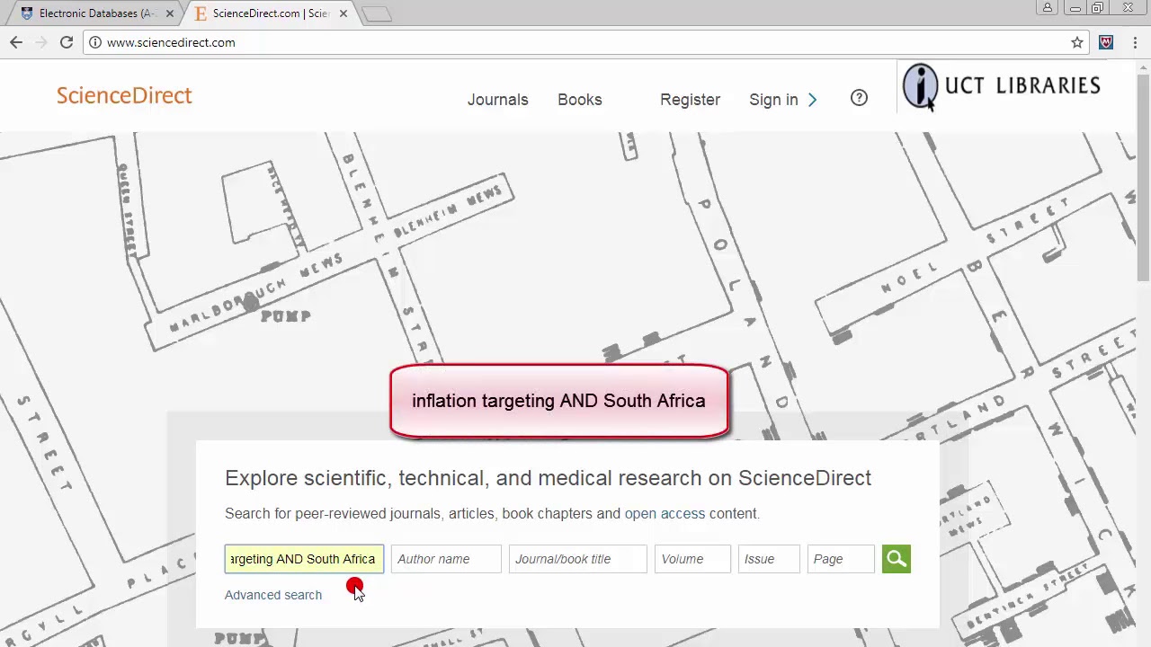 How to search for articles using ScienceDirect