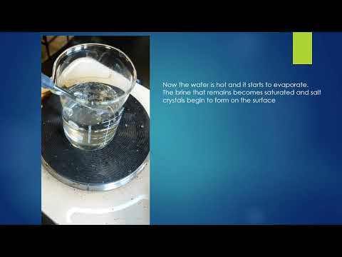 IGCSE Marine science- salinity and salt crystals