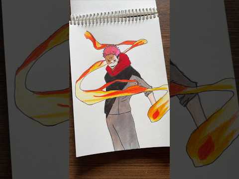 Drawing sukuna || Jujutsukaisen character drawing || #animedrawing #anime #art