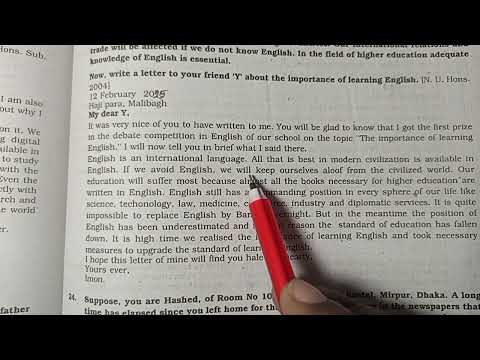 About the importance of learning English.How to write a letter?