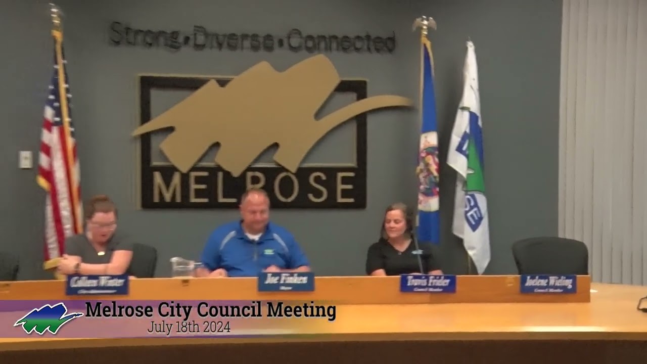 Melrose City Council Meeting 7-18-24