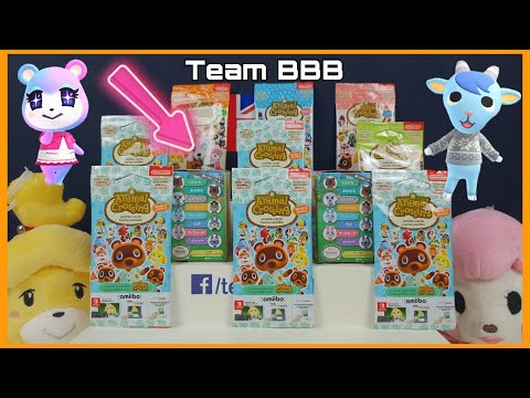 ANIMAL CROSSING AMIIBO SERIES 5! Fluffy Series 2 Figures Nintendo Trading Cards Unboxing ACNH