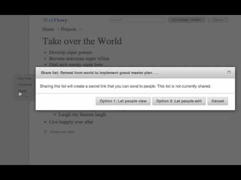Share and Collaborate On Your WorkFlowy Lists – Workflowy