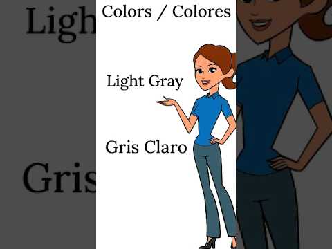 Learn How to Say Light Gray in Spanish | #shorts #spanish