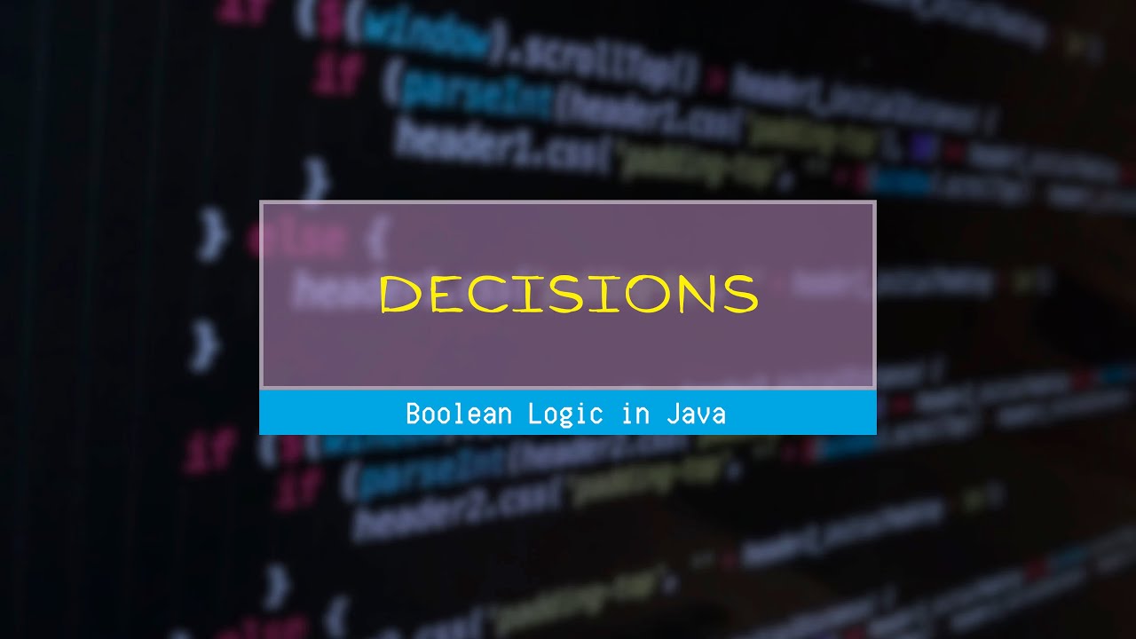 Boolean Logic in Java