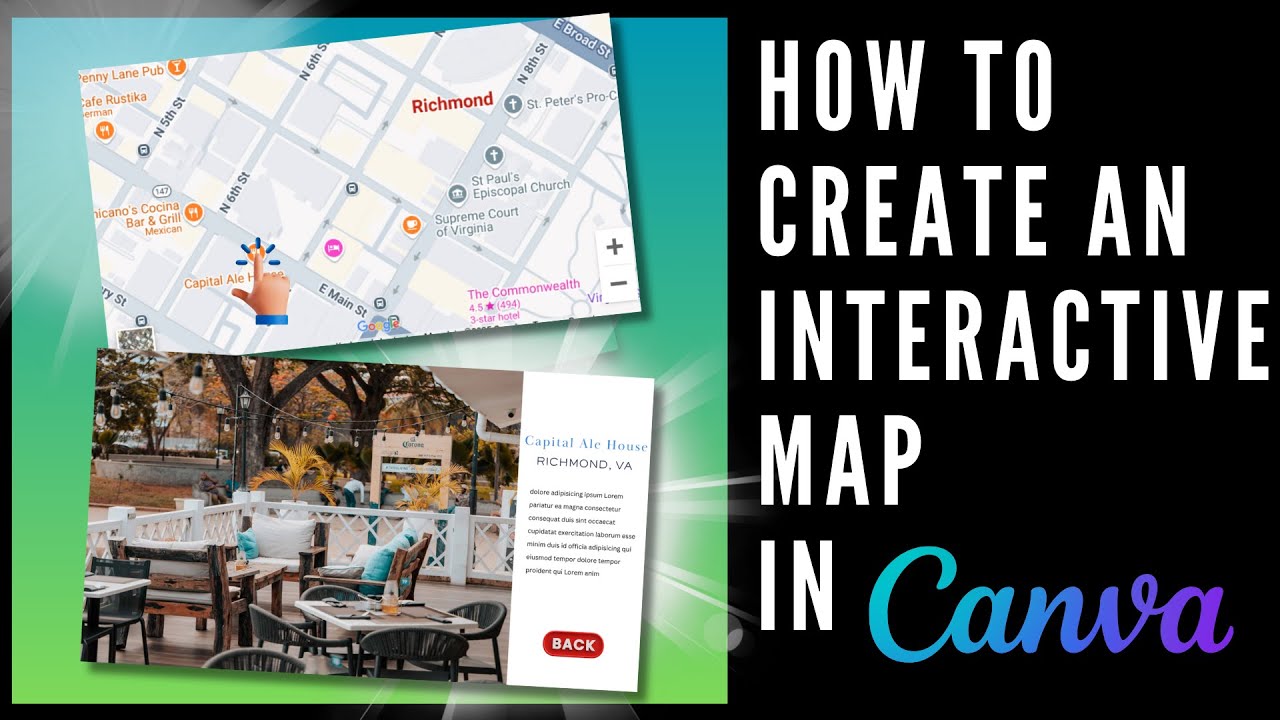 How to Create a Clickable Interactive Map in Canva