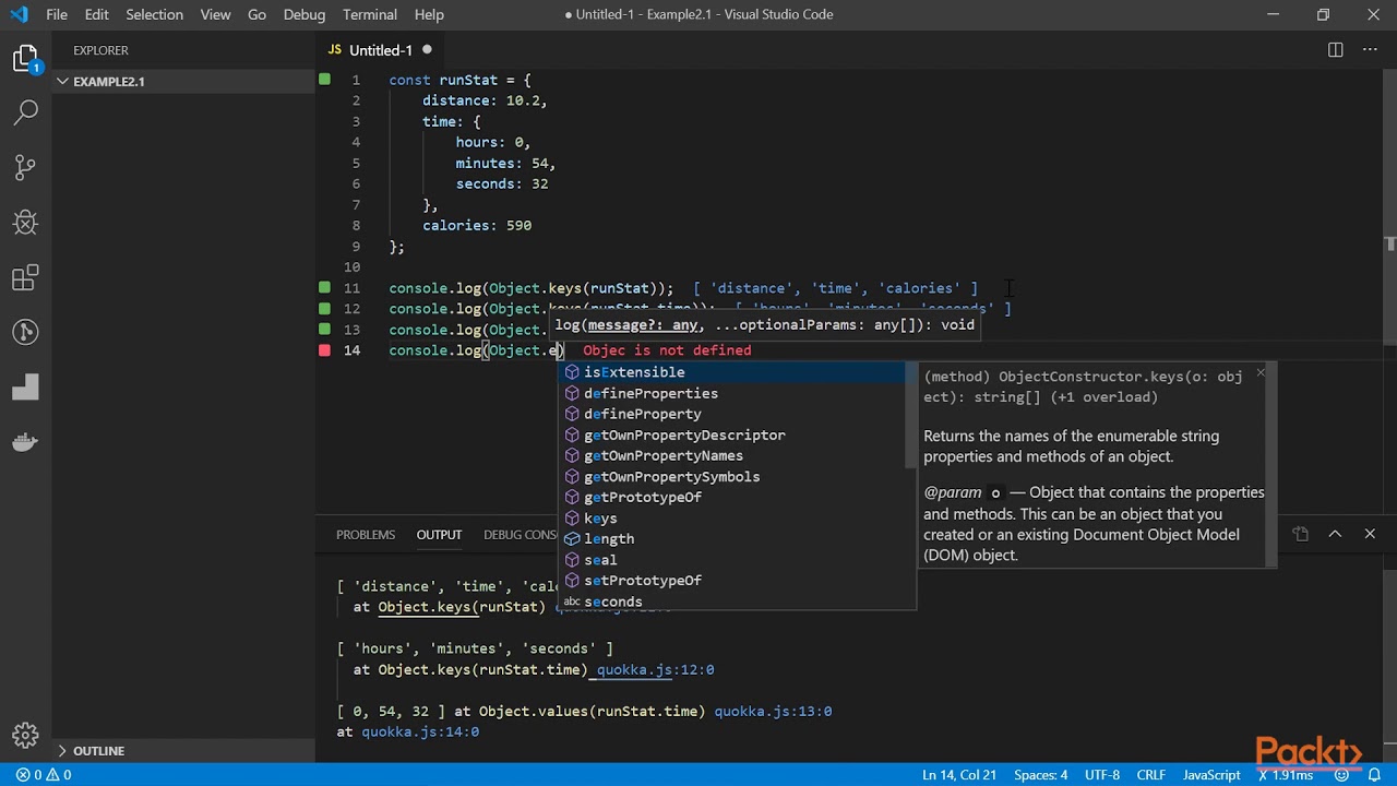JavaScript Essentials for Modern Web Development : Object, Keys, Values, and Entries | packtpub.com