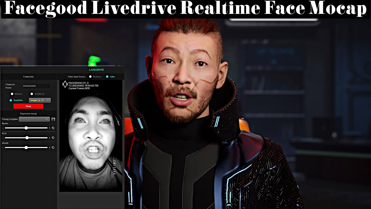 Realtime Facial Animation for Unreal Engine Facegood Livedrive
