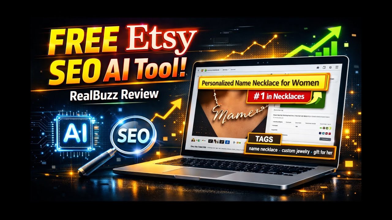 FREE AI Etsy SEO Tool 🔥 RealBuzz Review | Generate Etsy Titles, Tags & Descriptions (2026)
