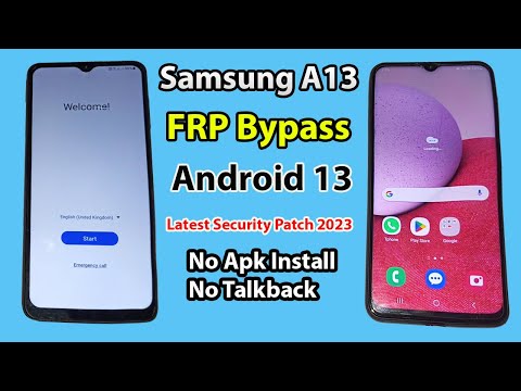 Samsung A13 Frp Bypass Android 13 | No Talkback | New Security Patch 2023