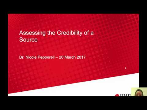 Assessing the Credibility of a Source