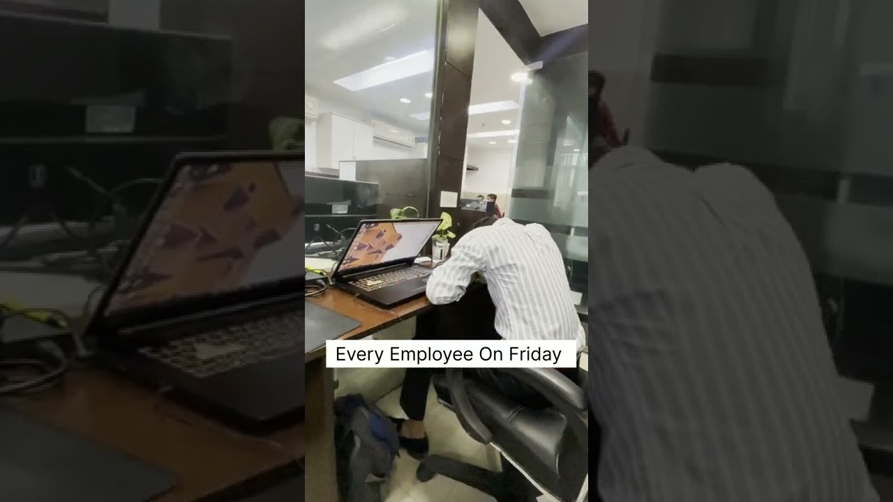 Every Employee On Friday Be Like  #officetrend #officememes #fridayfunday