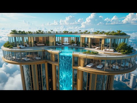 Infinity Balconies, Art Ceilings & Rooftop Oases: Billionaire Homes with Stunning Design