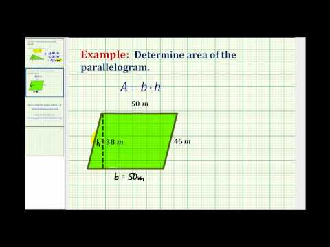 Ex: Area of a Parallelogram (Whole Numbers) | Math Help from Arithmetic ...