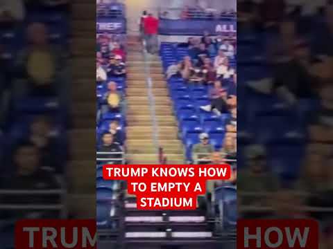 TRUMP MASTERS EMPTY ARENAS 🤣