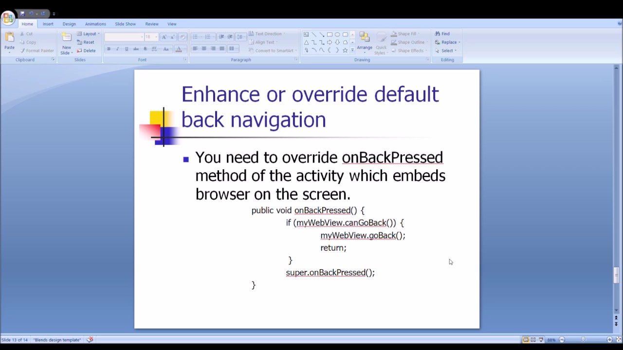 Android Back Button Default Behavior and Customization