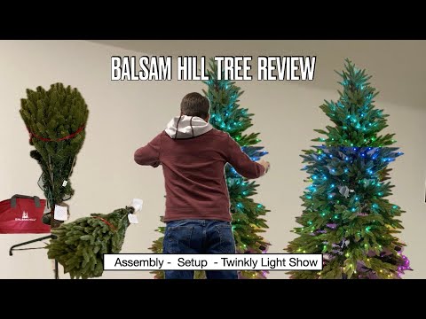 Balsam Hill Christmas Tree REVIEW - Assembly and Setup with Twinkly Light Show