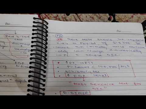 DISSEMINATED INTRAVASCULAR COAGULATION(DIC)-- CAUSES, TREATMENT, PATHOPHYSIOLOGY(INTERNAL MEDICINE -