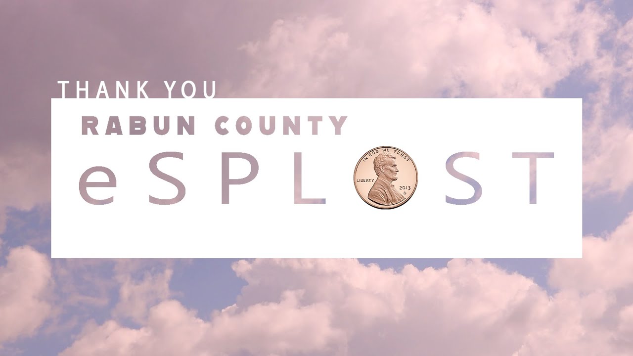 Thank You Rabun County eSPLOST
